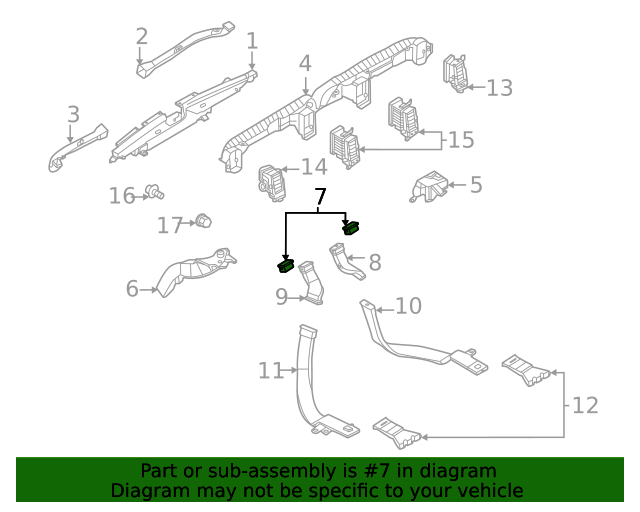 M2DZ-18K358-A - HVAC Duct Adapter 2021-2024 Ford Bronco | Ford Parts Direct
