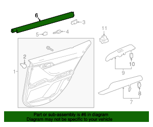 68173-06170 - Belt Weather-Strip 2018-2021 Toyota Camry | Longo Toyota ...