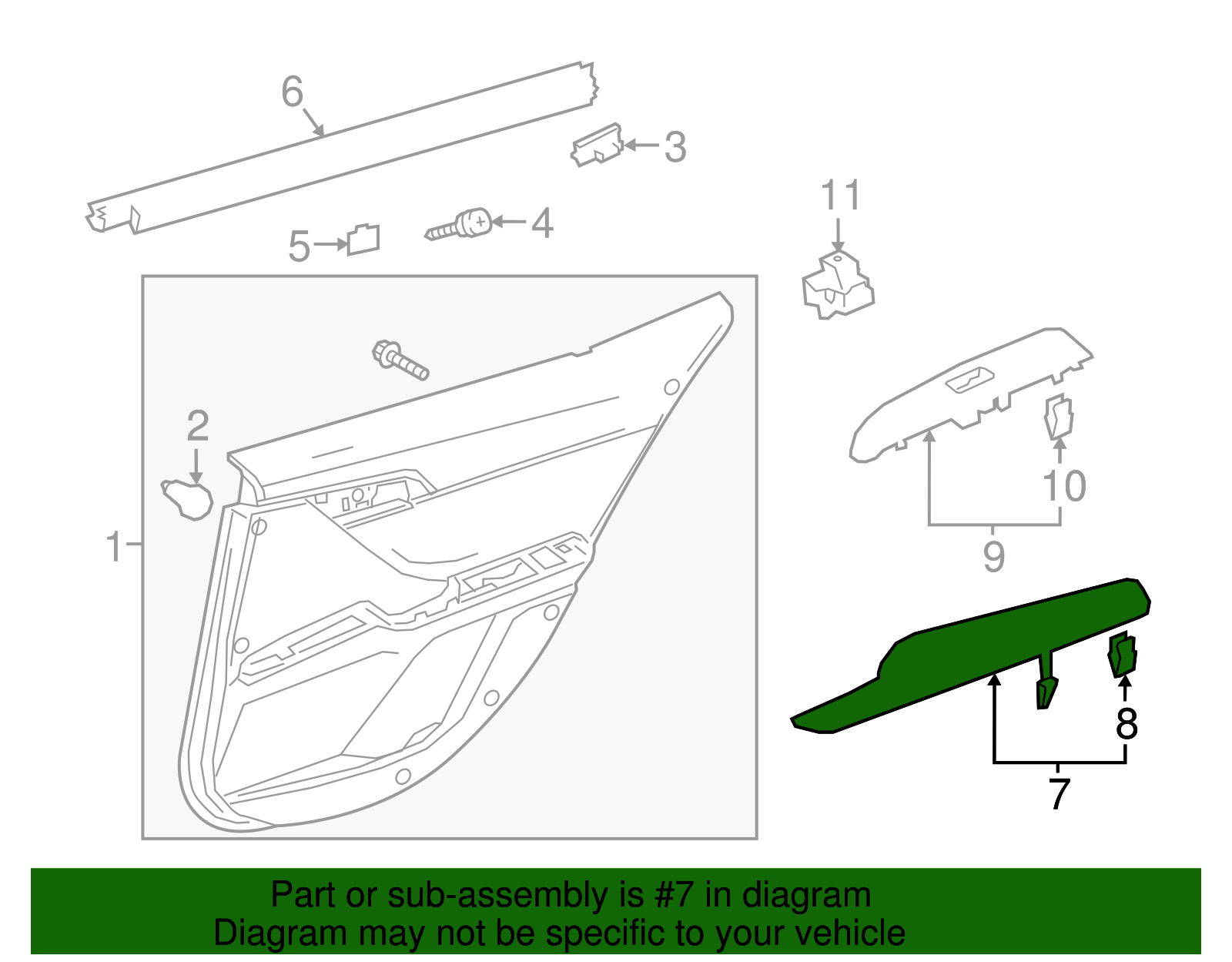 2021-2024 Toyota Camry Door Armrest 74260-06230-A2 | Toyota Parts Center