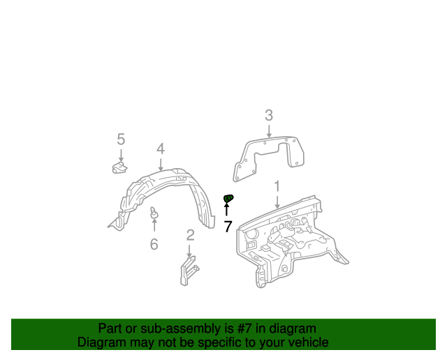 1995-2024 Toyota Rocker Panel Molding Grommet 90189-06157 | Toyota ...