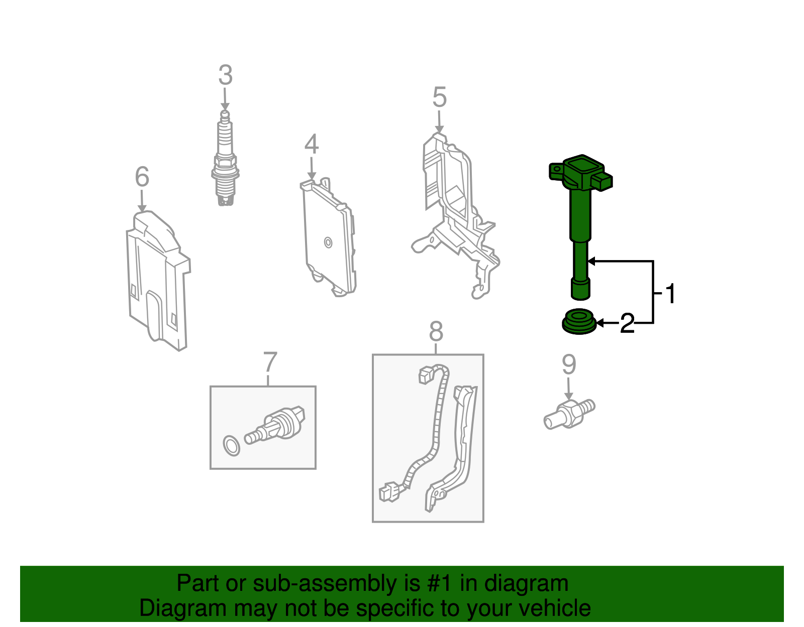 2009-2014 Acura TSX Ignition Coil 30520-RL5-A01 | OEMAcuraPart