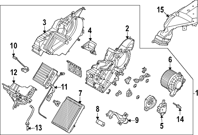 97139-DO500 - Evaporator Core 2024 Kia EV9 | Kia.Parts Store