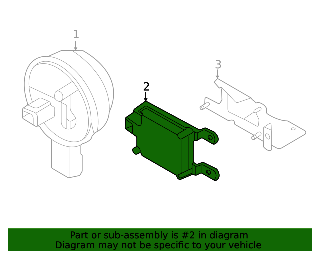 2020-2024 Nissan Versa Distance Sensor 28438-5EA5E | OEM Parts Online