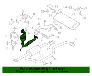 F1FZ-5E212-B - Catalytic Converter - 2016-2018 Ford Focus | Lasco Auto ...