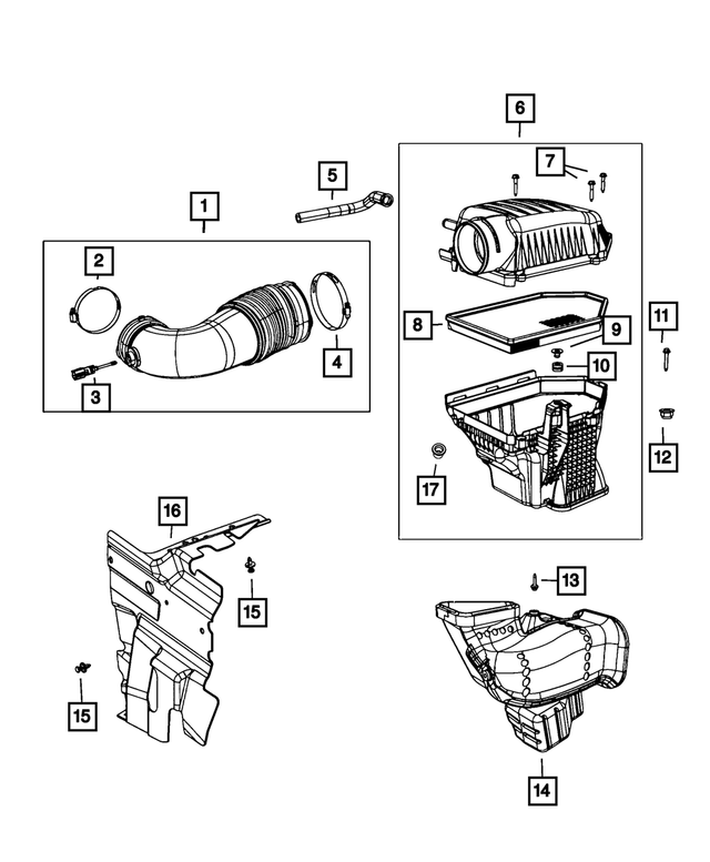 2016-2023 Mopar Air Cleaner Cap 05037651AA | Mopar eStore