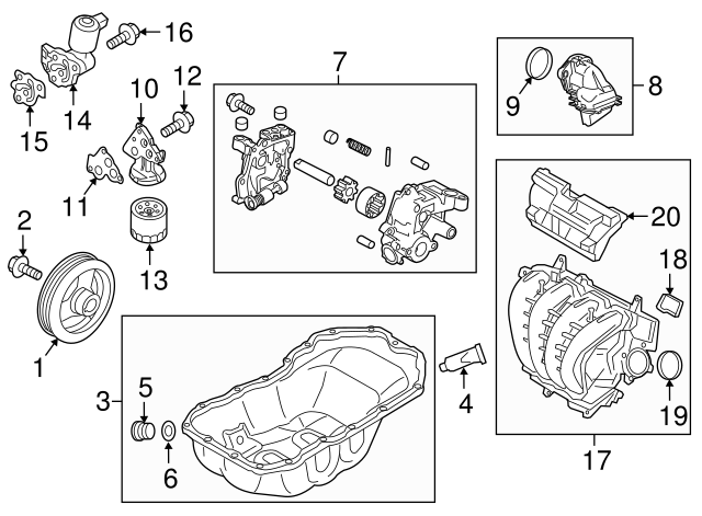 2014-2018 Mazda Oil Pump PY01-14-100A | QuirkParts