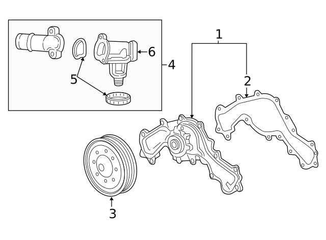 Genuine OEM GM Part - Engine Coolant Water Outlet 2017-2024 GM 12678779 ...