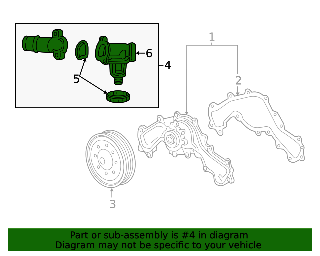 2017-2023 GM Engine Coolant Water Outlet 12678779 | GMPartsDirect.com
