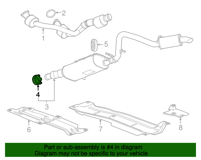 20779890 - Exhaust Pipe Clamp 2009-2024 GM | AutoNationParts.com