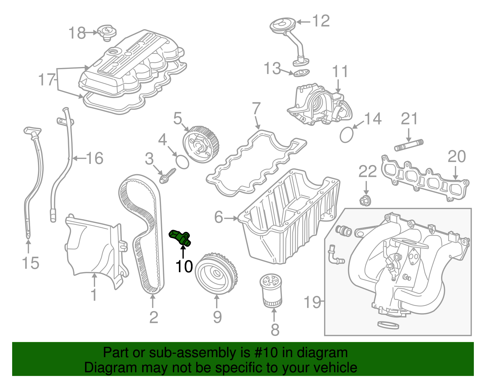 1991-2004 Ford Engine Crankshaft Position Sensor 1S4Z-6C315-AB | Ford ...