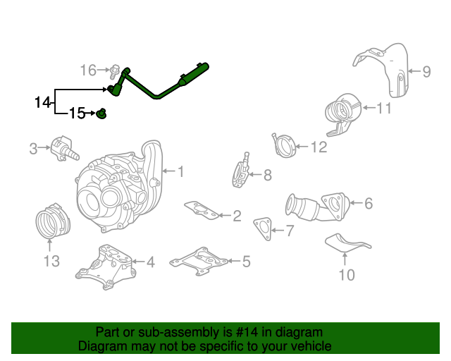 FC3Z-9U469-B - Water Outlet 2016-2019 Ford | Ford Parts Direct