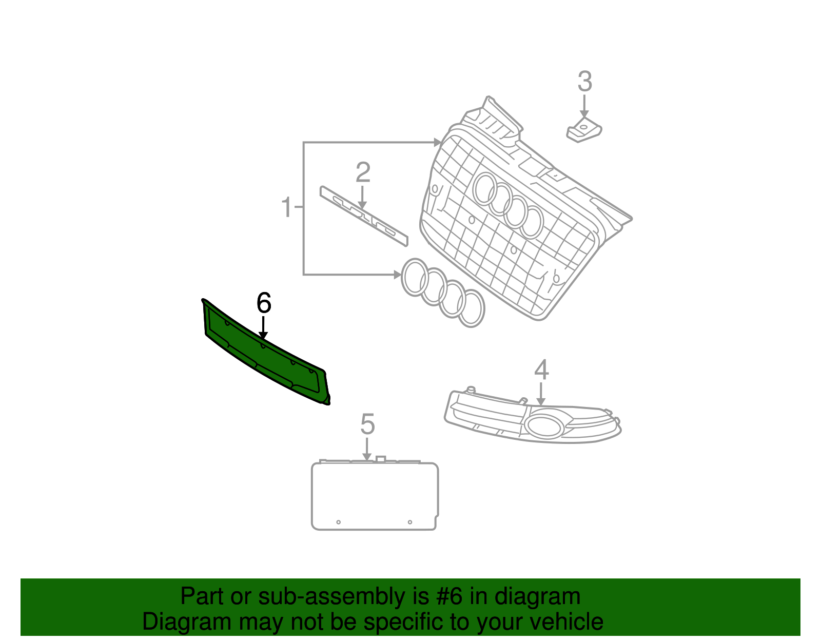 8E0-807-287-D-1QP - High-Quality License Plate Frame for 2005-2009 Audi ...