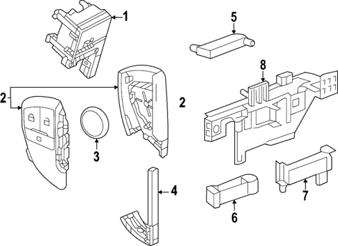 Keyless Entry Components for 2025 Chevrolet Silverado 1500 | GM Parts ...