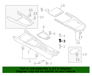 Genuine BMW 07-14-9-156-656 | Console Body Screw | FREE Shipping on ...