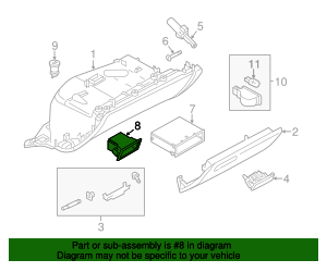 2012-2018 Audi Switch Bezel 4G0-857-077-6PS | TascaParts.com