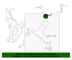 54584-K0000 - Lower Control Arm Bushing - 2020-2021 Kia Soul | Kia Auto ...