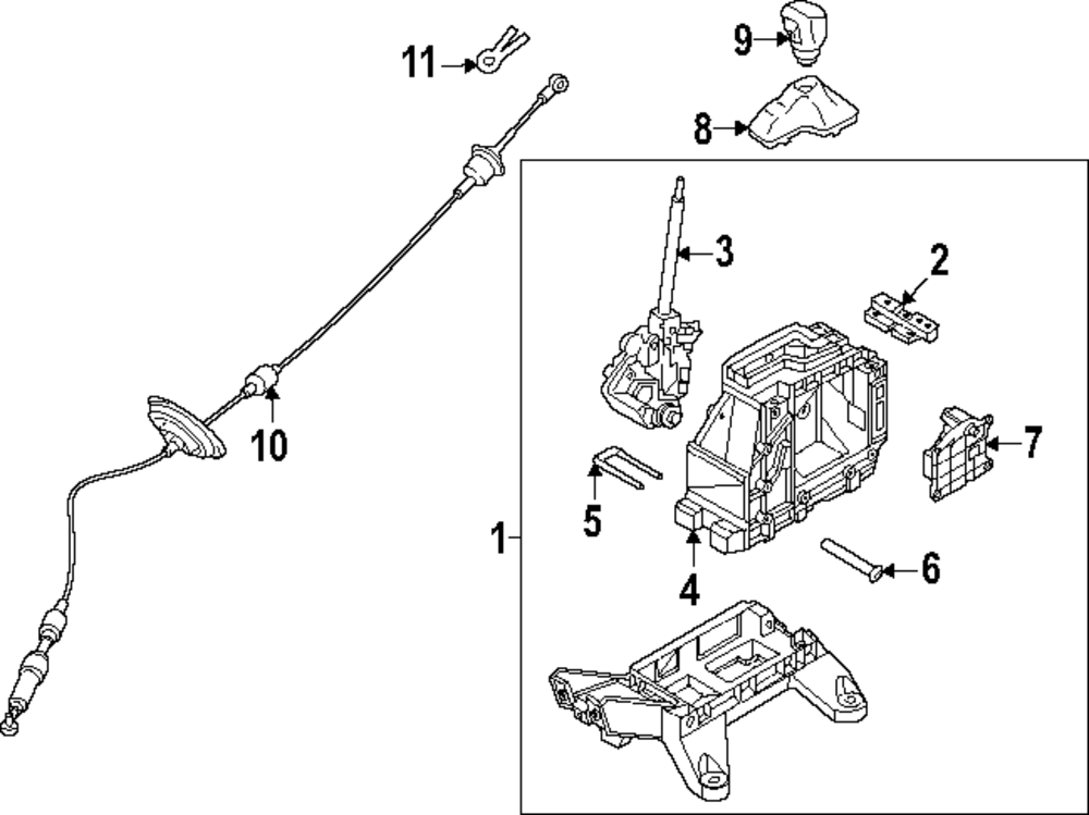 2024-2025 Hyundai Shifter Assembly 46700-BE100 | OEM Parts Online
