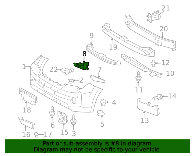 52102-60260 - Bracket - 2010-2013 Lexus GX460 | MyLexusParts