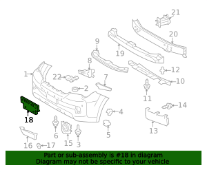 52114-60110 - License Plate Bracket 2010-2013 Lexus GX460 ...