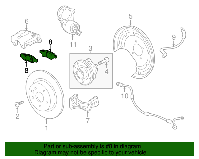 2020-2024 GM Rear Disc Brake Pad Set 85143237 | GmPW