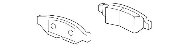 2020-2024 GM Rear Disc Brake Pad Set 85143237 GM | GMPartsDirect.com