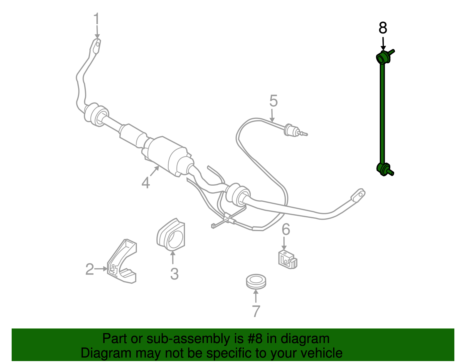 31306781545 - 2002-2008 BMW Stabilizer Link (31-30-6-781-545) | BMW of ...