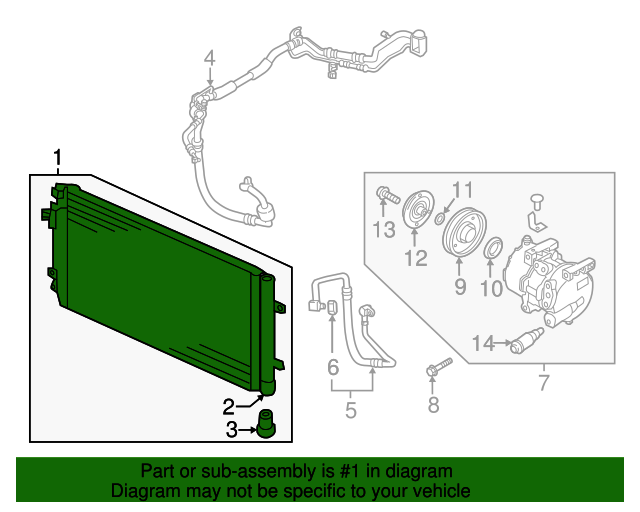 2013-2017 Hyundai Condenser 97606-1W001 | OEM Parts Online