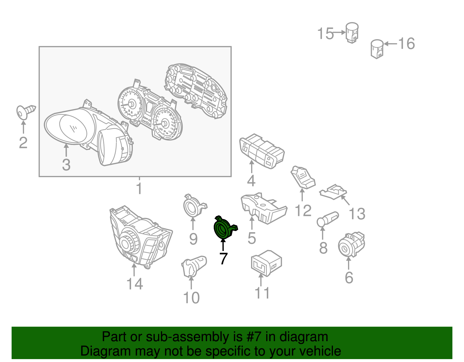 2012-2017 Hyundai Veloster Ignition Switch Bezel 84725-2V100-RDR ...