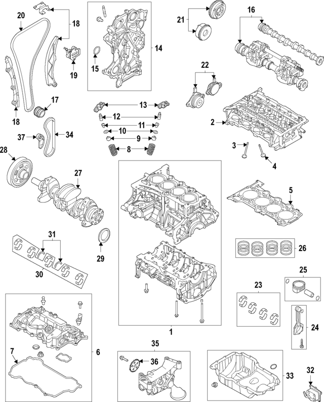 Genuine Connecting Rod for 2020-2023 Hyundai | Part# 23510-2J000 ...