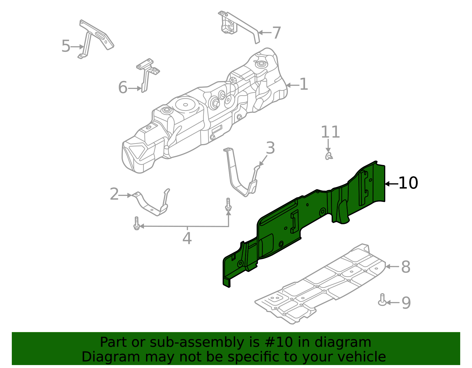2020-2024 Ford Rear Shield LC3Z-9A032-C | Miracle Ford Parts