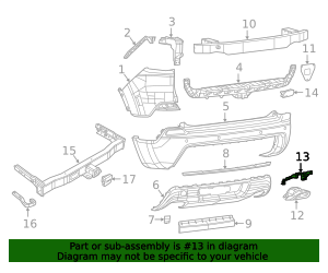 2019-2020 Jeep Cherokee Diffuser Tips Bracket - Driver's Side (LH ...