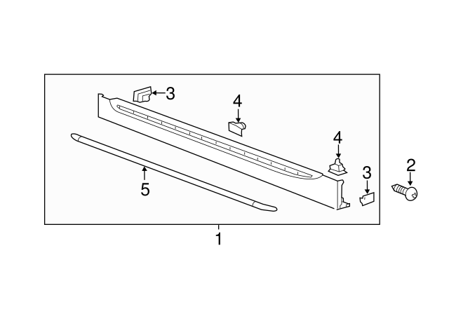 25958926 GM Passenger Side Center Pillar Lower Weatherstrip | GM Parts ...