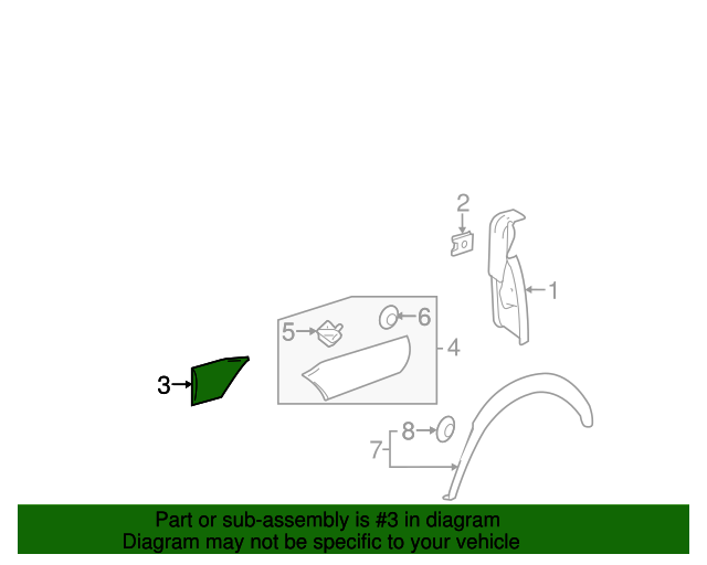 906-690-38-82-9B51 - Front Molding 2010-2018 Mercedes-Benz | Mercedes ...