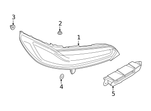 Genuine BMW 07-14-8-495-941 | Tail Lamp Assembly Retainer | FREE ...