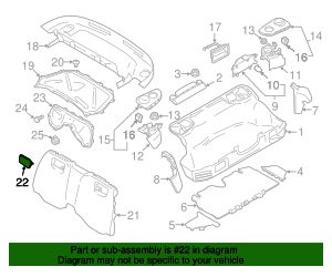981-551-037-02-1E0 - Speaker Cover 2016-2023 Porsche | AutoNationParts.com