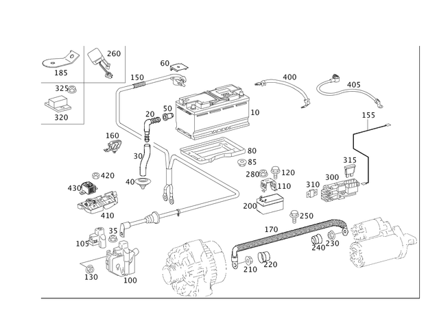 164-540-05-50 - Fuse Box 2007-2012 Mercedes-Benz | Mercedes-Benz USA Parts