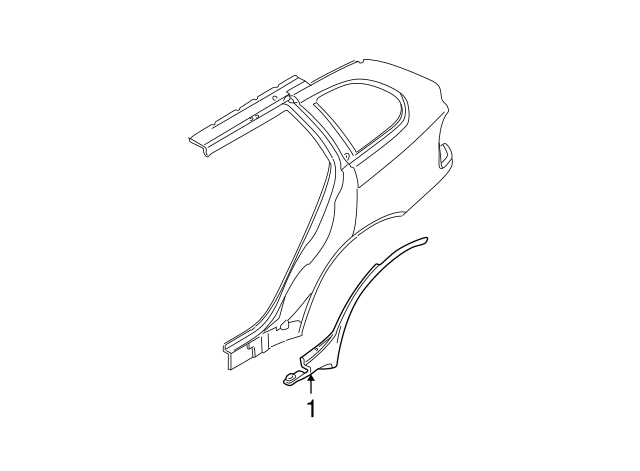 51-71-8-402-337 - Wheel Arch Molding 2000-2006 BMW X5 | AutoNationParts.com