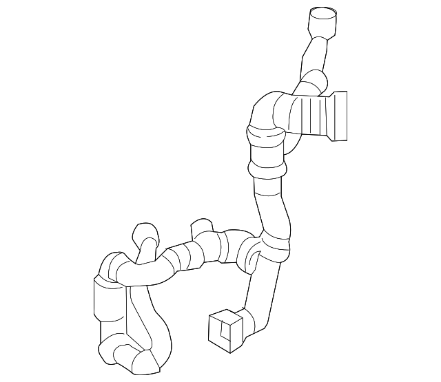 290-500-77-00 - Lower Hose 2019-2023 Mercedes-Benz AMG® GT 63 S ...