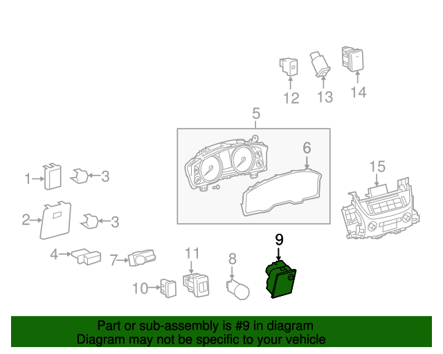 2018-2021 Toyota Land Cruiser Mirror Switch 84870-60210 | Toyota Parts ...