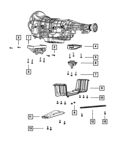 Mounting and Skid Plate for 2013 Dodge Durango | Mopar eStore