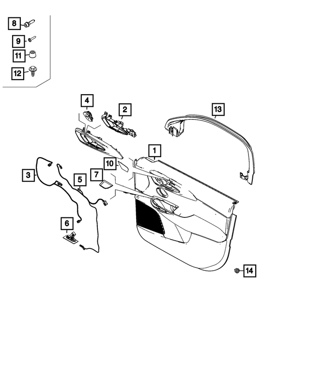2023-2024 Dodge Hornet Pull Cup Mat, Left 7MT32LXHAA | My Mopar Parts