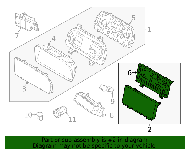 94013-P0000 - Instrument Cluster 2022-2024 Hyundai Tucson | AutoNationParts.com