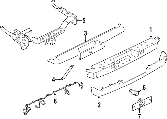 2022-2024 Nissan Rear Bumper 85030-9FV0A | My Nissan Part