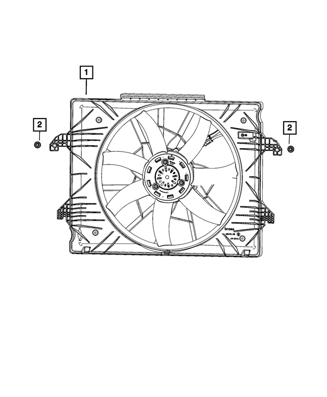 2025 Ram 1500 Radiator Cooling Fan Module 68545974AB | Canada Mopar ...