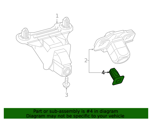 2019-2024 Toyota Rear Camera Grommet 90189-06244 | Toyota Parts Center