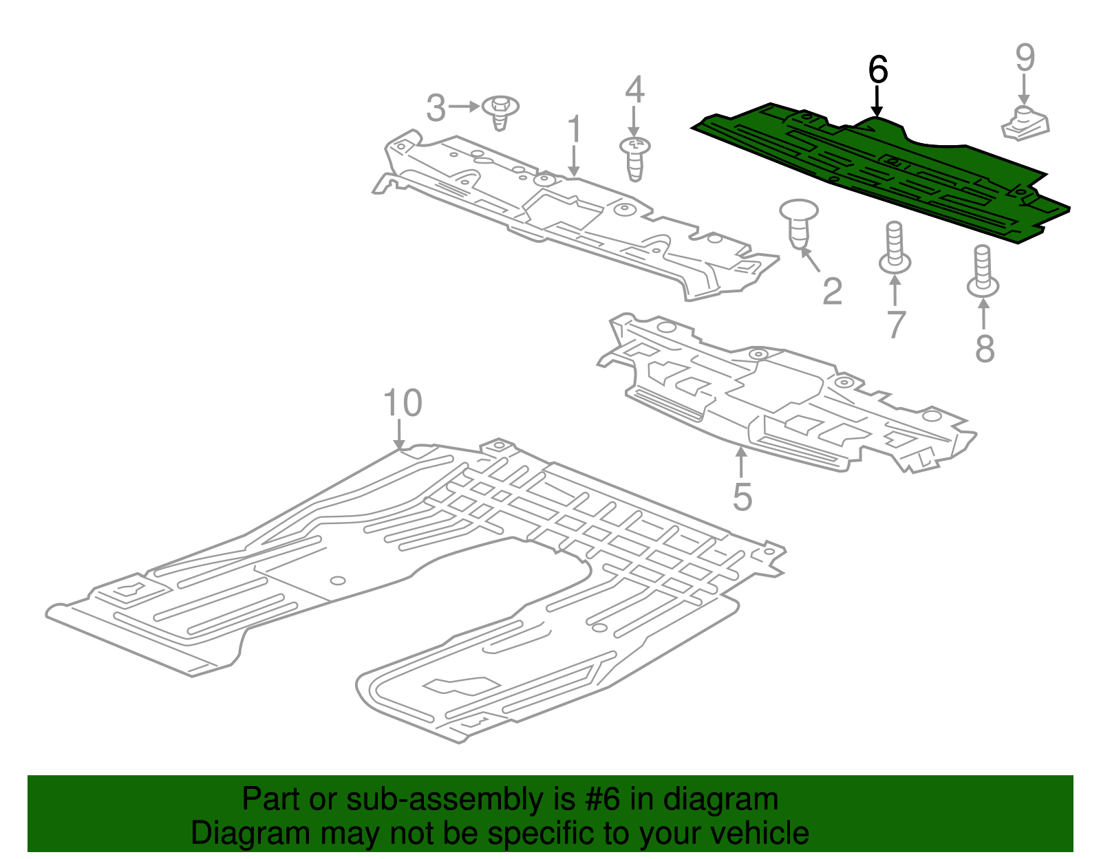 2013-2016 Chevrolet Sonic Front Bumper Fascia Lower Air Deflector ...