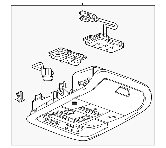 2019-2022 Chevrolet Blazer Overhead Console 85527159 | GMPartsDirect.com