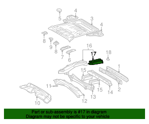 Toyota Side Rail Assembly Extension 57616-42903 | Auto Parts