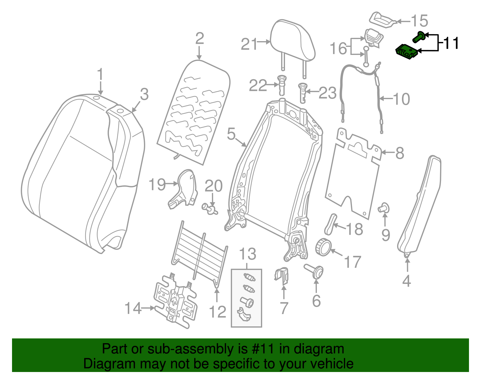 2015-2017 Volkswagen Hardware Kit 8T0-898-021 | OEM VW Parts Haus