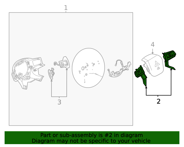 8616A201 - Switch, Steering Wheel R Mitsubishi Direct Parts